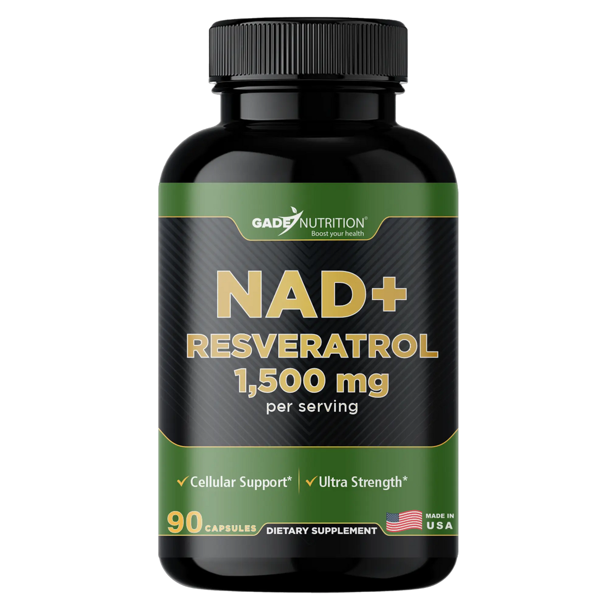 NAD+ and Resveratrol Natural Supplement Blend 1,500mg – Gade Nutrition