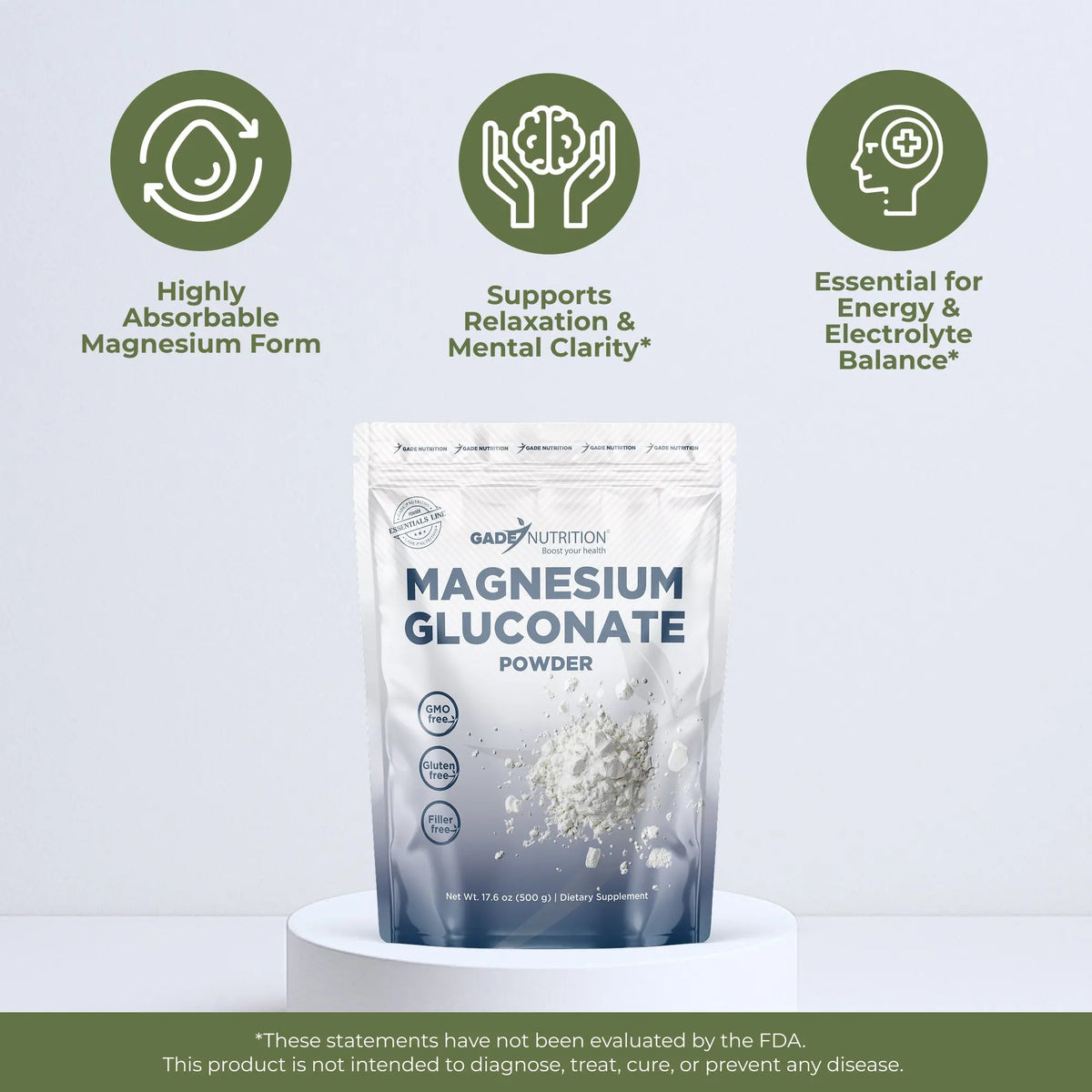 Magnesium Gluconate Powder by Gade Nutrition